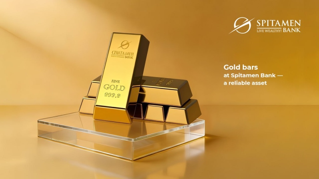 Gold bars at Spitamen Bank — a reliable asset - Spitamen Bank